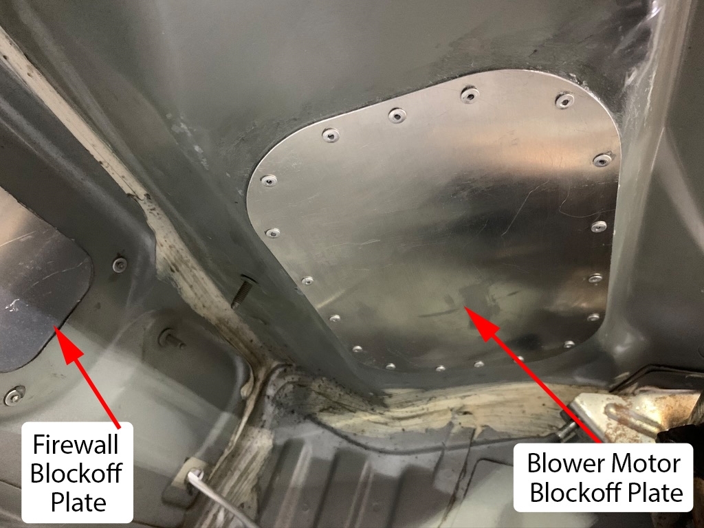 Miatacage.com. Blower Motor Block Off Plate